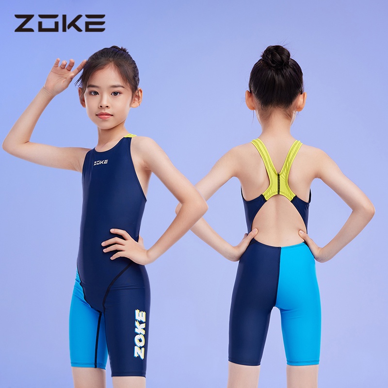 ZOKE Ready stock Professional Swimming Suit Competitive One Piece Swimsuit for girls Quick-dry ...