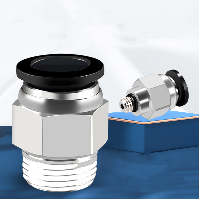 Trachea Quick Connector PC4/6/8/10-M5-01-02-03 Trachea Connector with Thread Pneumatic Quick ...