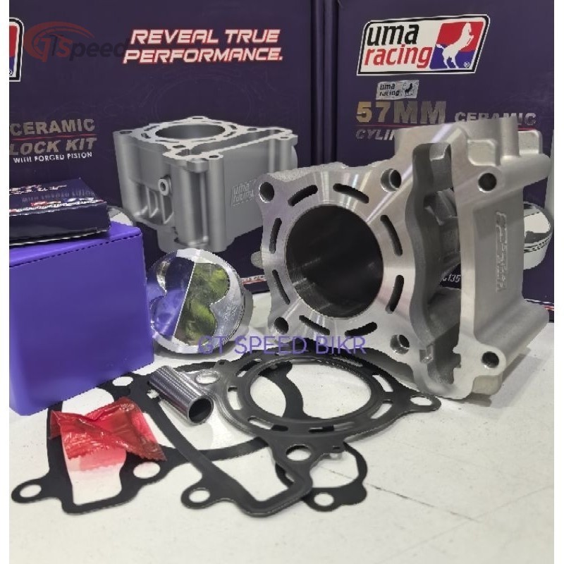 UMA RACING Y15 LC135 FI V8 57MM UR CERAMIC BLOCK KIT SET WITH HIGH ...