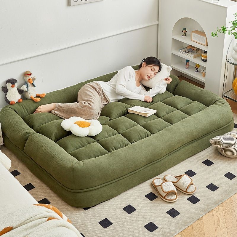 Lazy sofa reclining sleepable bed backrest single chair bedroom tatami ...