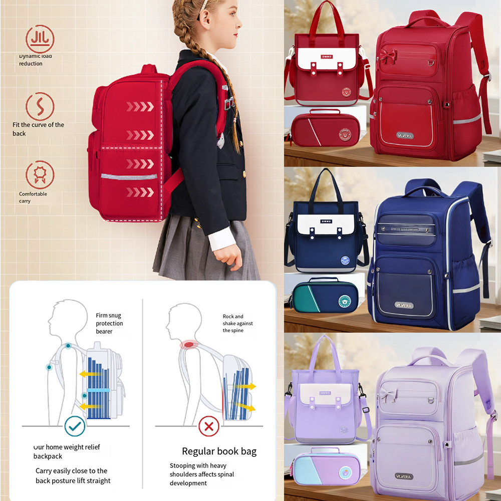 New upgraded elementary school students schoolbag 1-6 grades boys and ...