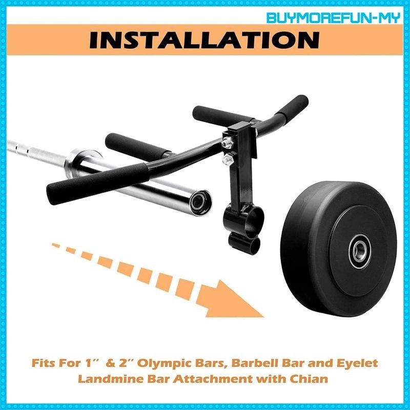 [BuymorefunMY] Row Attachment Fitness Fits Standard Bar Straight Grip ...