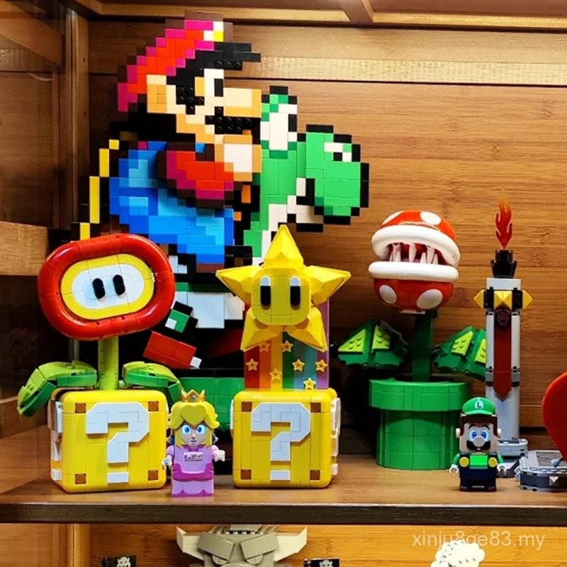 Mario Building Blocks Super Mario World Piranha Flame Flower Boy ...