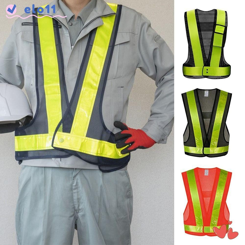 ELO11 Reflective Vest, V Shape Lattice Reflective Straps Safety Vest ...