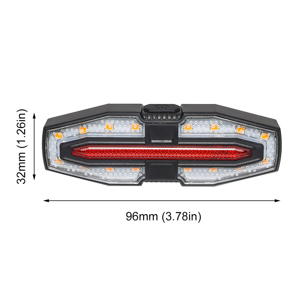 Bv Bike Tail Light with Turn Signal Rechargeable Bike Rear Directional ...