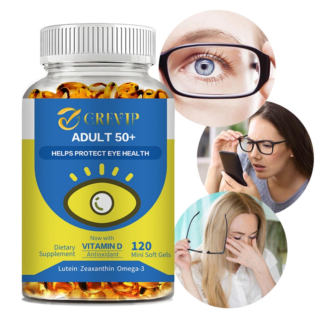 GREVIP Eye Vitamin & Mineral Supplement, Contains Zinc, Vitamins C, E ...