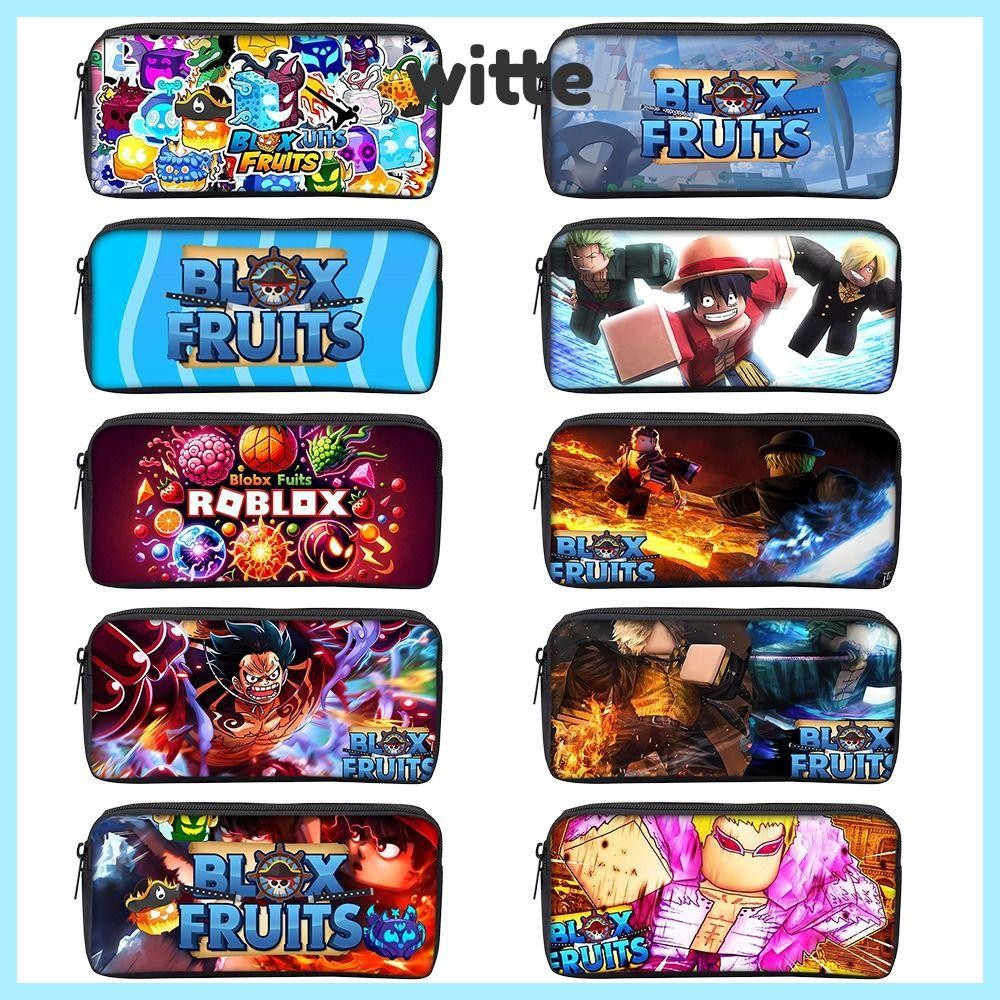WITTE Roblox Pen Boxes, Single Layer Printing Pencil Bag, Cool ...