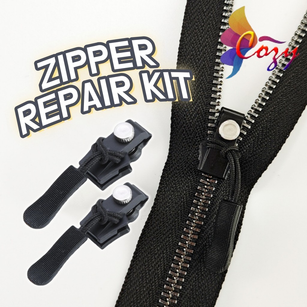 (1 PCS) DIY Zipper Repair Kit Zipper Head Replacement Zipper Slide ...
