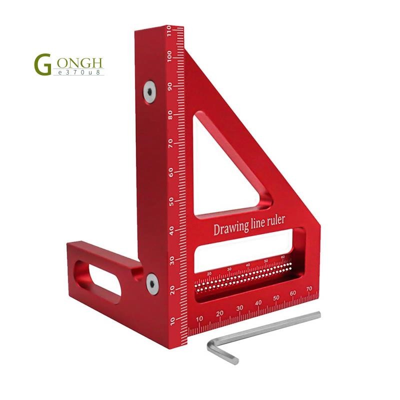 Woodworking Square Protractor Miter Triangle Ruler High Precision ...