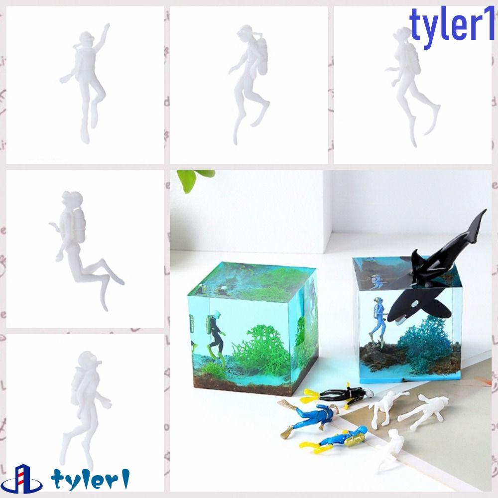 TYLER1 Micro Landscape Diver Model, Unpainted 3D Diver Action Figures ...