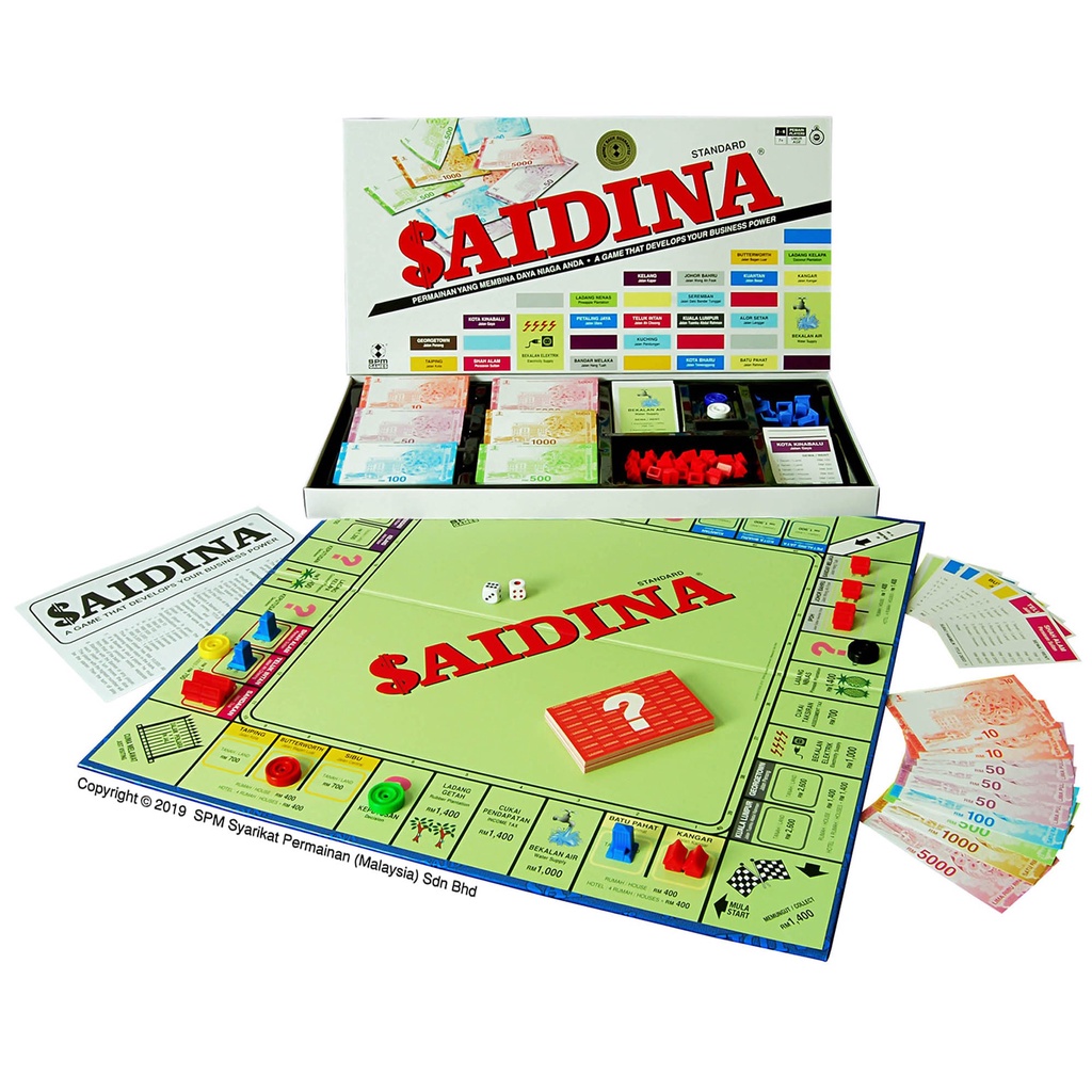 SPM Saidina Standard BM & BI Version Board Game Millionaire Jutaria ...