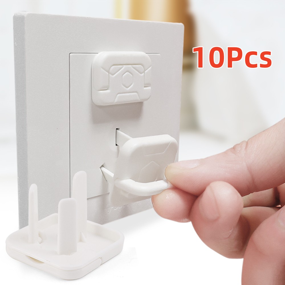 10 Pcs Child Safety Protection Socket Plug Protector Baby Electric ...