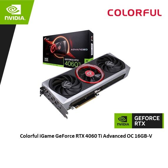 Colorful iGame GeForce RTX 4060 Ti Advanced OC 16GB-V Graphic Card ...