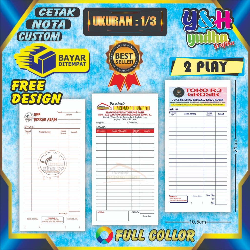 Print 1/3 2 Ply Costume Notes Free Design Free Logo Free Your Own Name ...