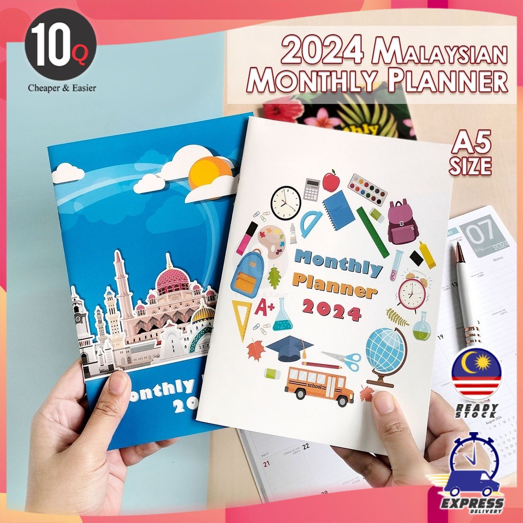 10Q A5 TPS Executive Planner 2024 Monthly Year Planner Malaysia Book ...