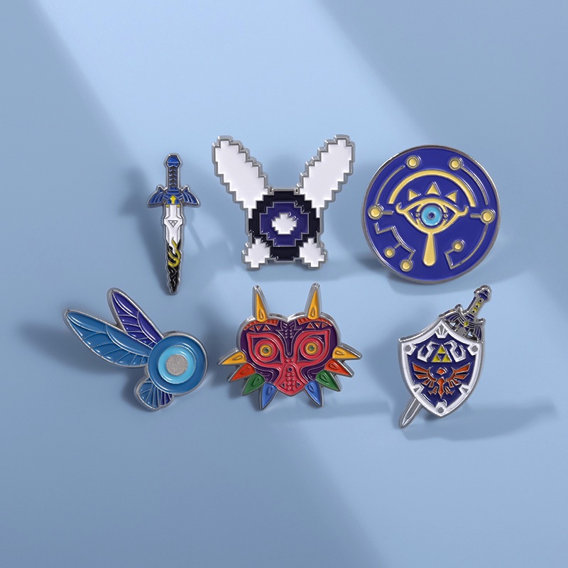 Anime Legend of Zelda Breath of The Wilderness Enamel Pins Adventure ...