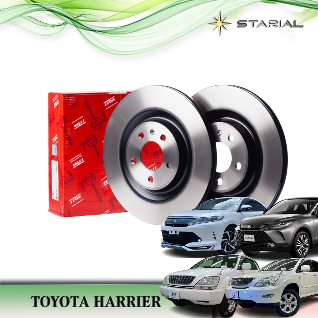 TRW BRAKE DISC ROTOR / TOYOTA HARRIER (ACU10 MCU10 97-03Y)(ACU30 MCU30 ...