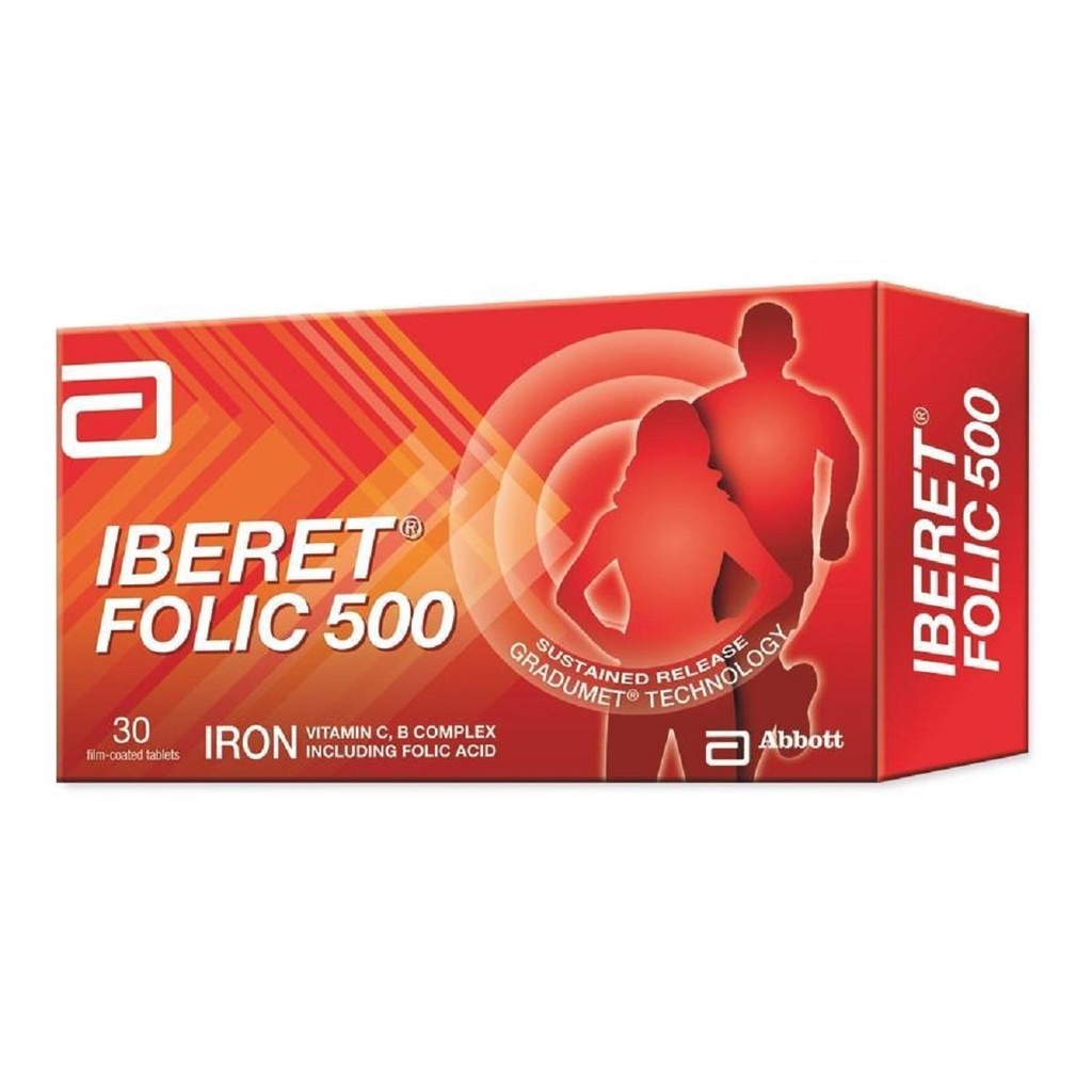 ABBOTT IBERET FOLIC 500 30'S | Shopee Malaysia