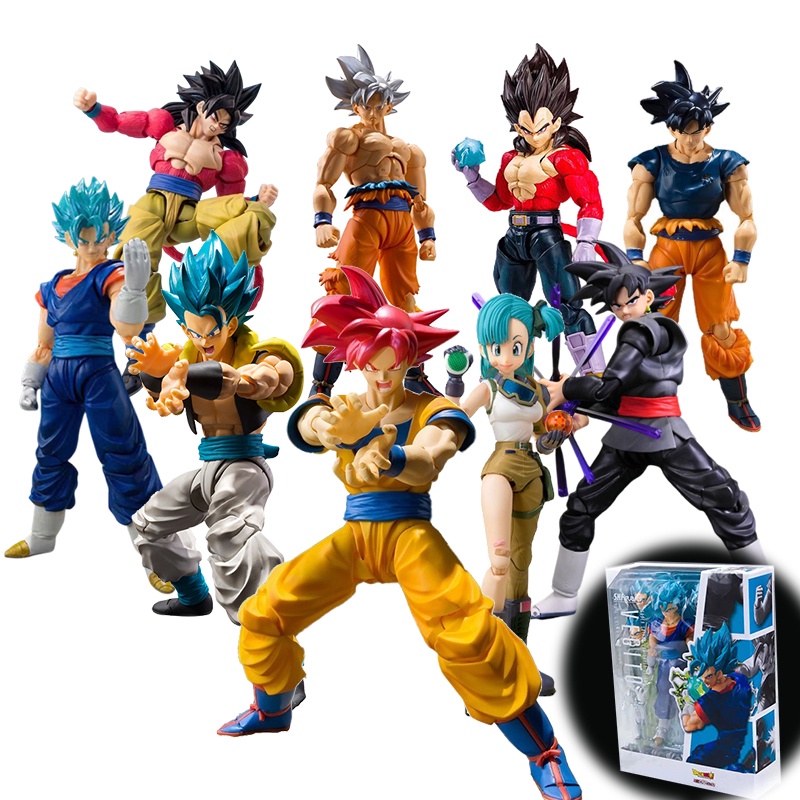 SH Figuarts Dragon Ball Z Action Figure SHF Son Goku Gohan Gogeta Vegetto Krillin Bulma Kame ...