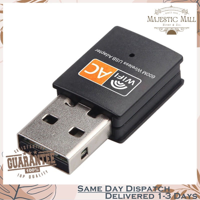 5G Dual-Frequency Wireless Network Card USB WiFi Signal Receiver 600M ...