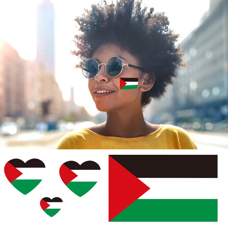 10PCS Palestine Flag Temporary Tattoo Sticker Body Sticker Decoration ...