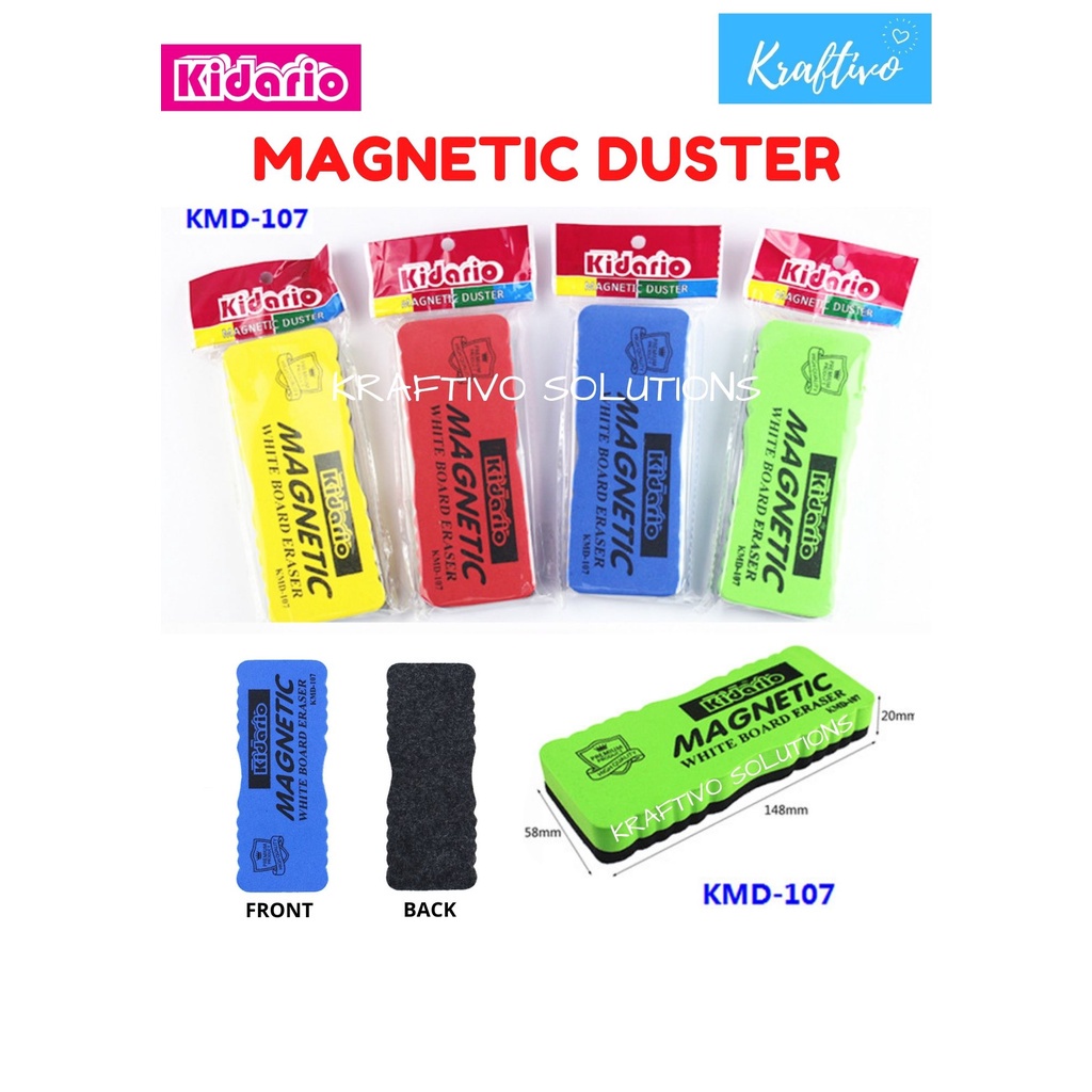 [ MAGNETIC ] KIDARIO WHITEBOARD DUSTER 2 SIZE / PEMADAM PAPAN PUTIH ...