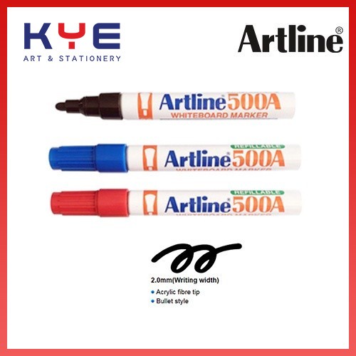 Artline Whiteboard Marker Pen 500a (black, Blue, Red) | Shopee Malaysia
