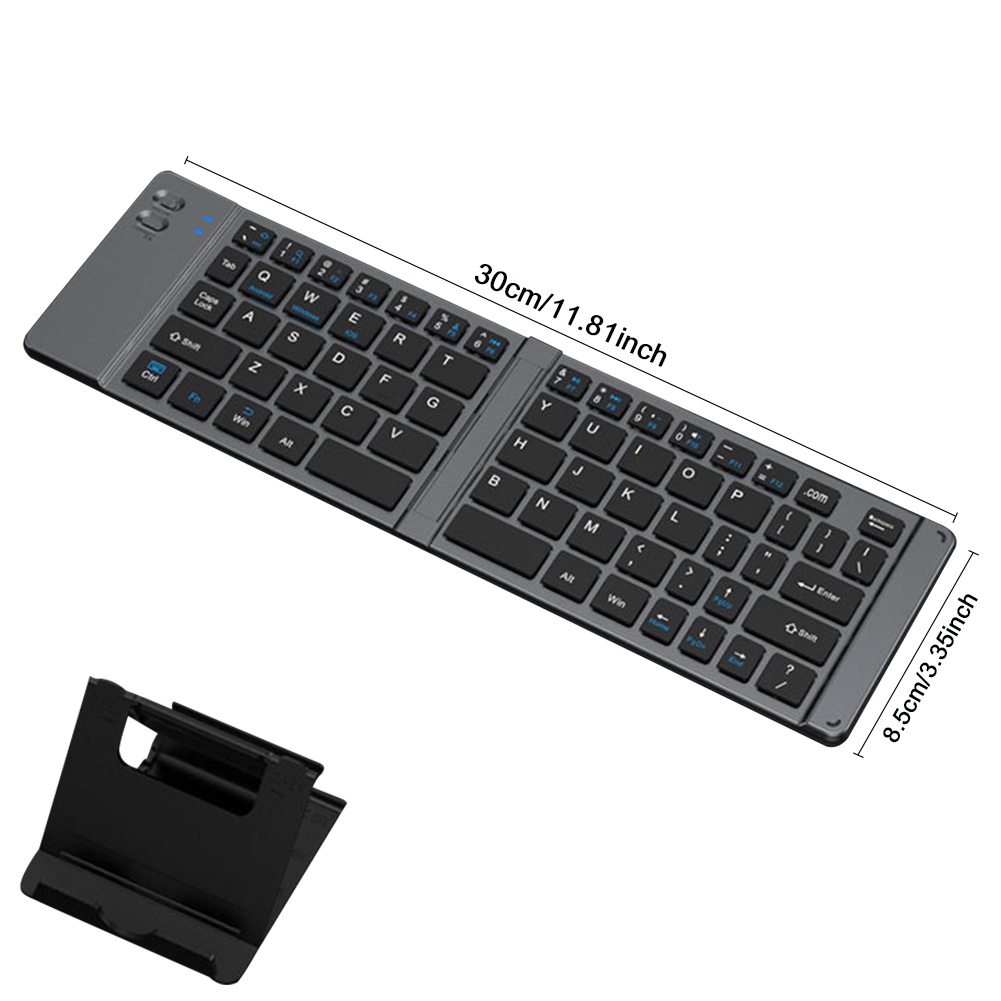 {Warm} Portable Keyboard Foldable Wireless Keypad Mouse Bluetooth ...