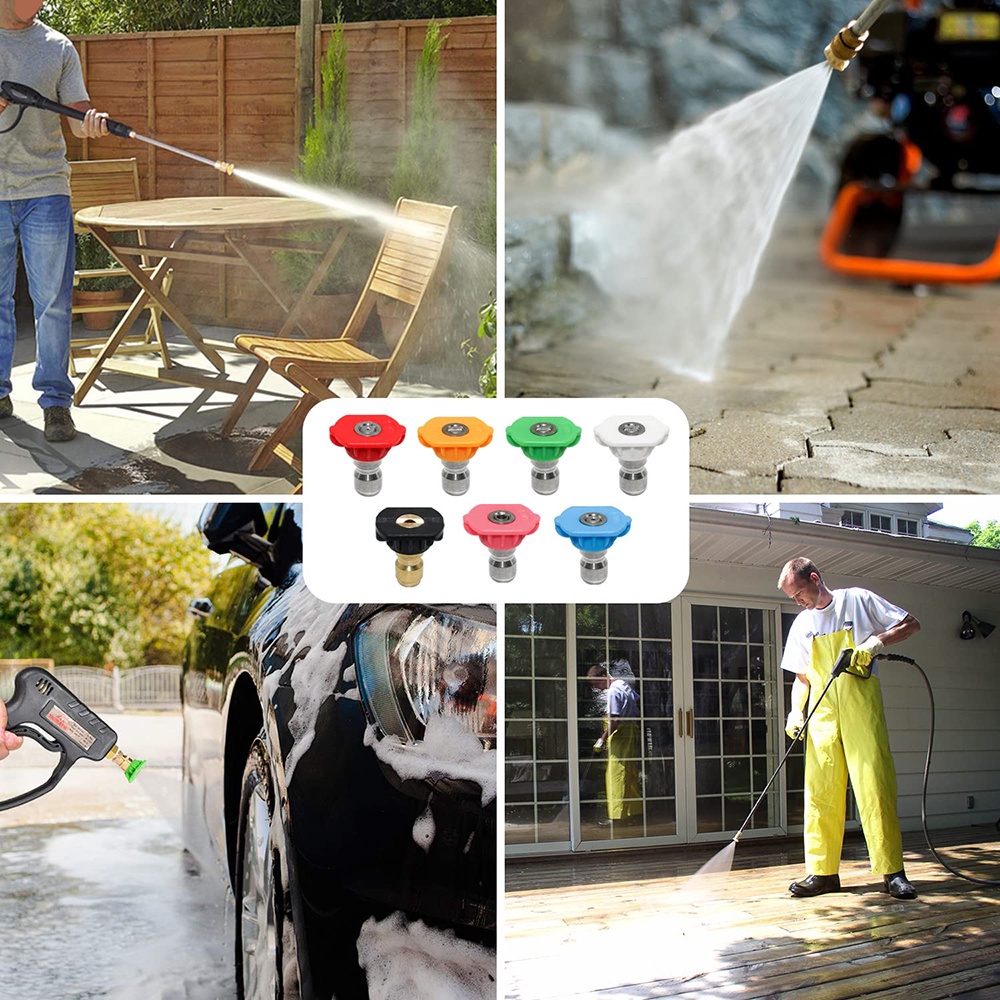 1/4 Inch Quick Connector Car Washing Nozzles Tool Metal Jet Lance ...