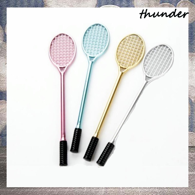 Thunder 4 Pieces Tennis Racket Gel Pens Cute Cartoon Sports Badminton ...
