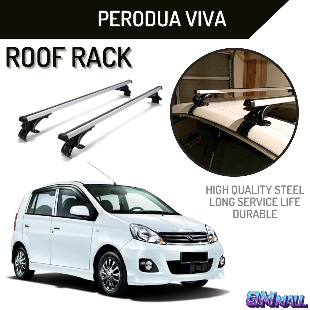 PERODUA VIVA Car Roof Top Cargo Carrier Rack Luggage Rail Bar Rak ...