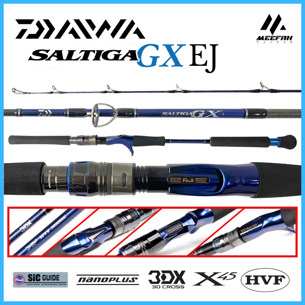 DAIWA 2023 SALTIGA GX JIGGING EJ - Fishing Rod Joran Pancing | Shopee Malaysia
