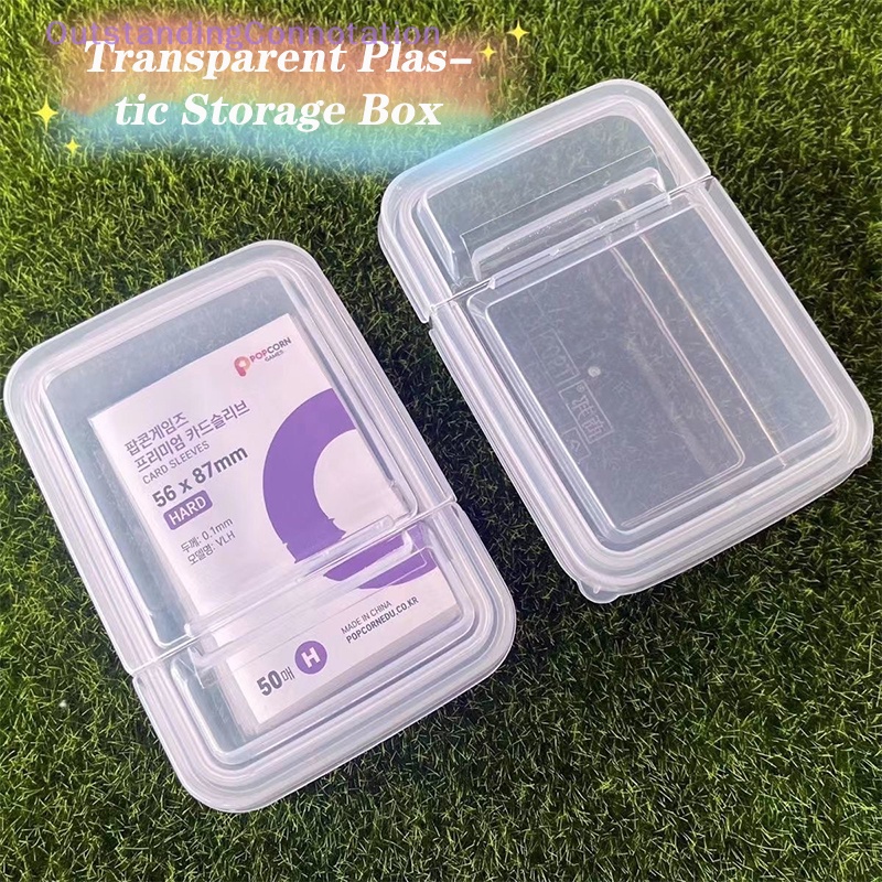 OutstandingConnotation Transparent Plastic Storage Box 3 Inch Small ...