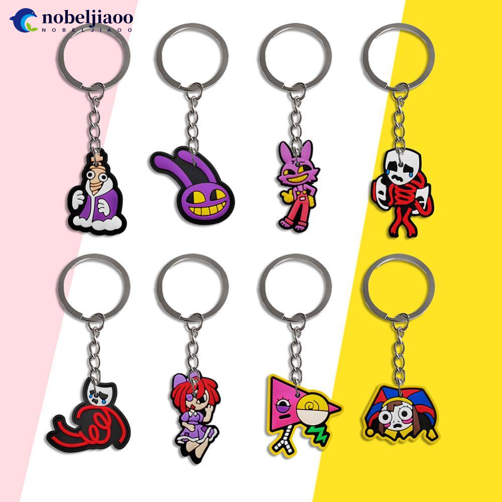 NOBELJIAOO The Amazing Digital Circus PVC Keychain Figure Toy Jax Pomni ...