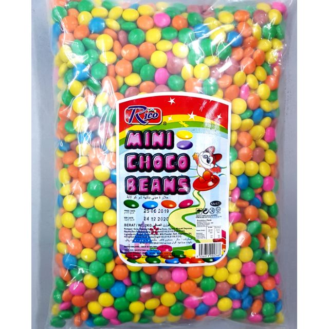 RICO Mini Choco Beans/ Biji Coklat Baking Deco Chocolate Bean 2KG ...