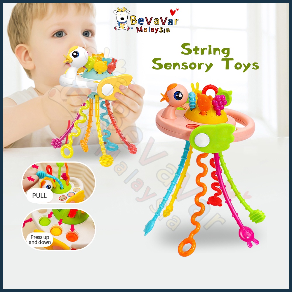 Bevavar Baby Teether Guide Thinking Tactile Perception Sensory Toy Rope ...