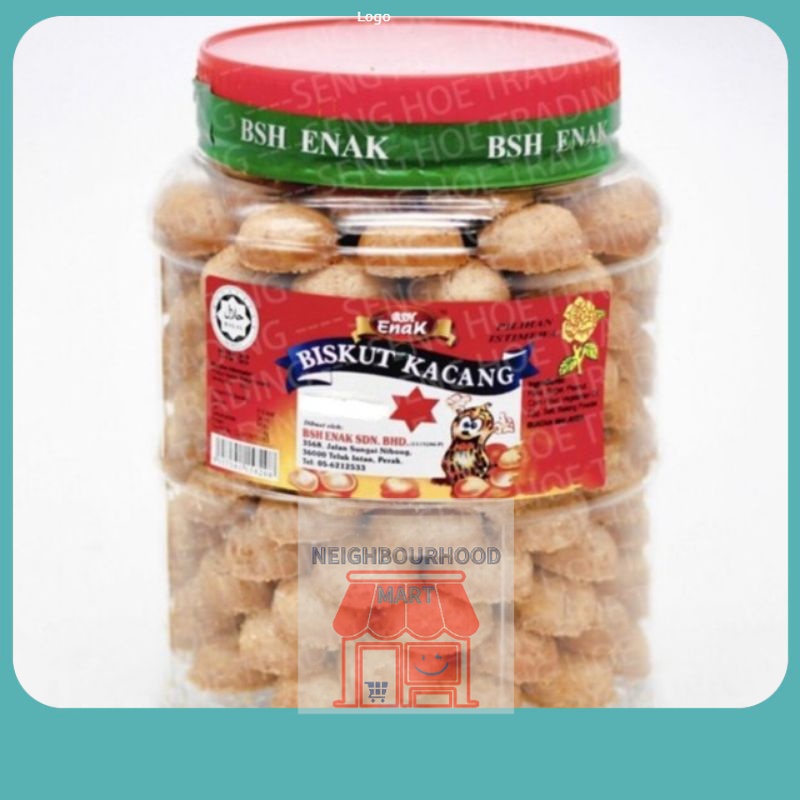 BSH ENAK Biskut Kacang /Peanut Cookies 190 biji (HALAL) [READY STOCK ...