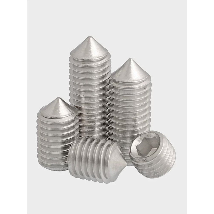 Yz- M3 M4 M5 M6 M8 M10 316 Stainless Steel Allen Head Hex Hexagon Socket Set Screw Cone Point ...