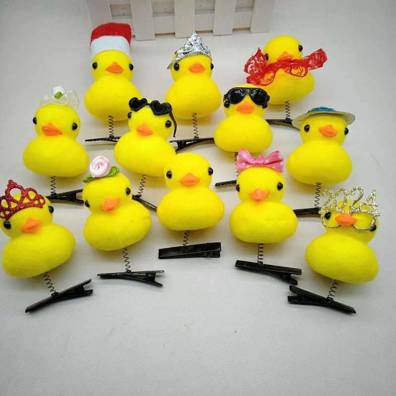 New Fashion Lovely Little Yellow Duck Hairpin for Children Gift ...