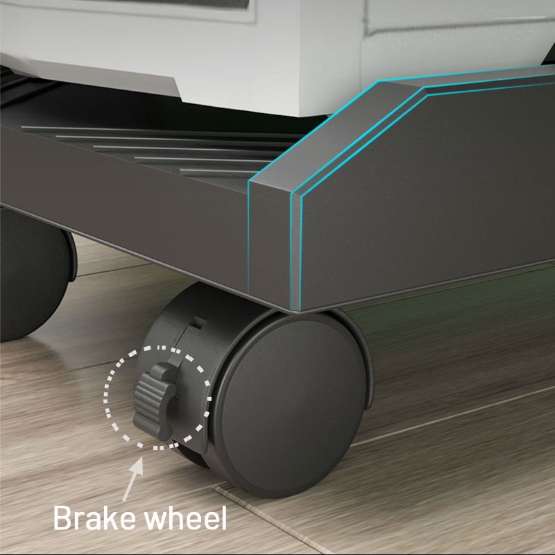 360 Rotating 2 Layers Rack Computer Case Holder CPU Stand PC Base ...