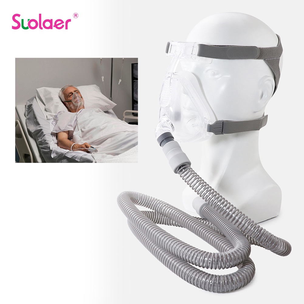 CPAP Full Face Mask 22mm Universal Respirator Ventilator Nose Mask CPAP ...