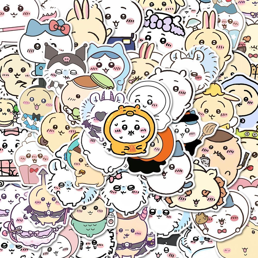 Cartoon Cute chiikawa chiikawa Stickers Phone Case Water Cup Waterproof ...