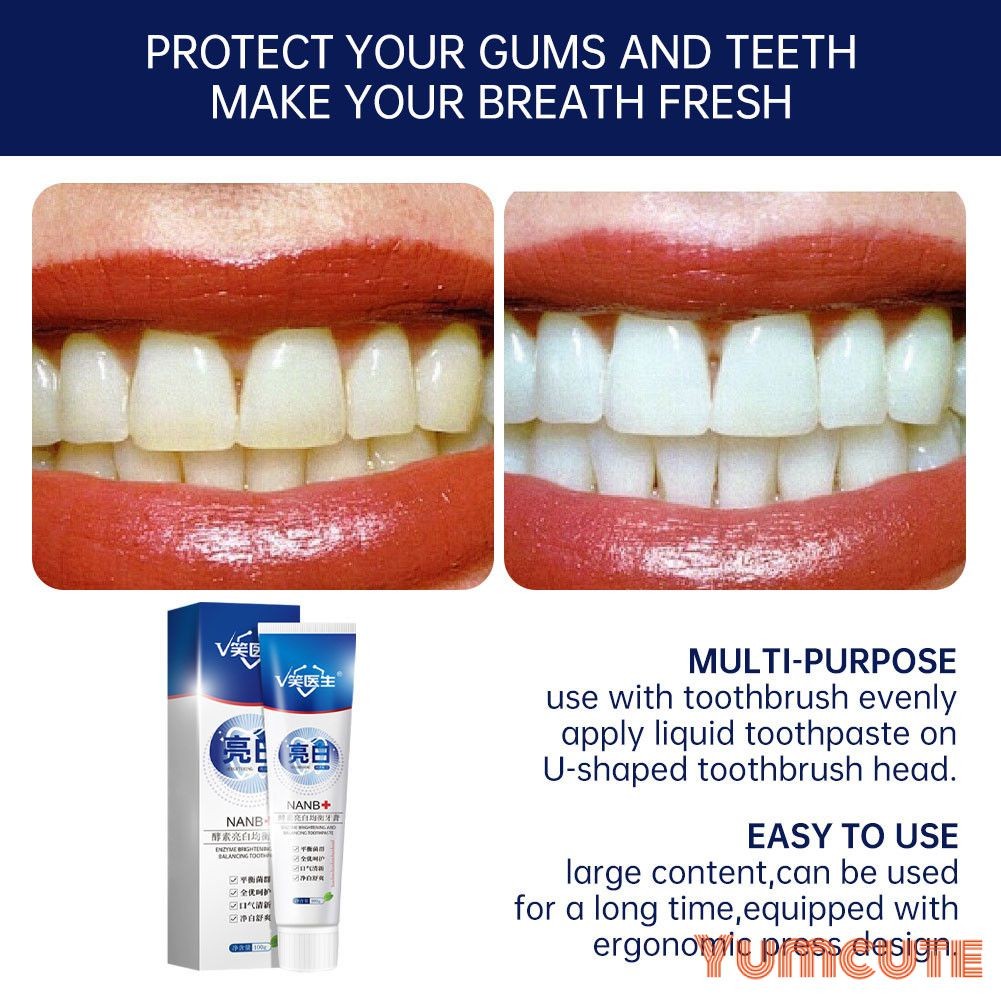 100g Clean Toothpaste Protect Gum Reduce Tooth Stains Fresh Breath ...