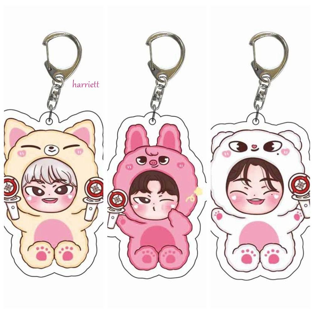 HARRIETT Stray Kids Keychain, Stray Kids Acrylic Skzoo Pendant Keyring ...