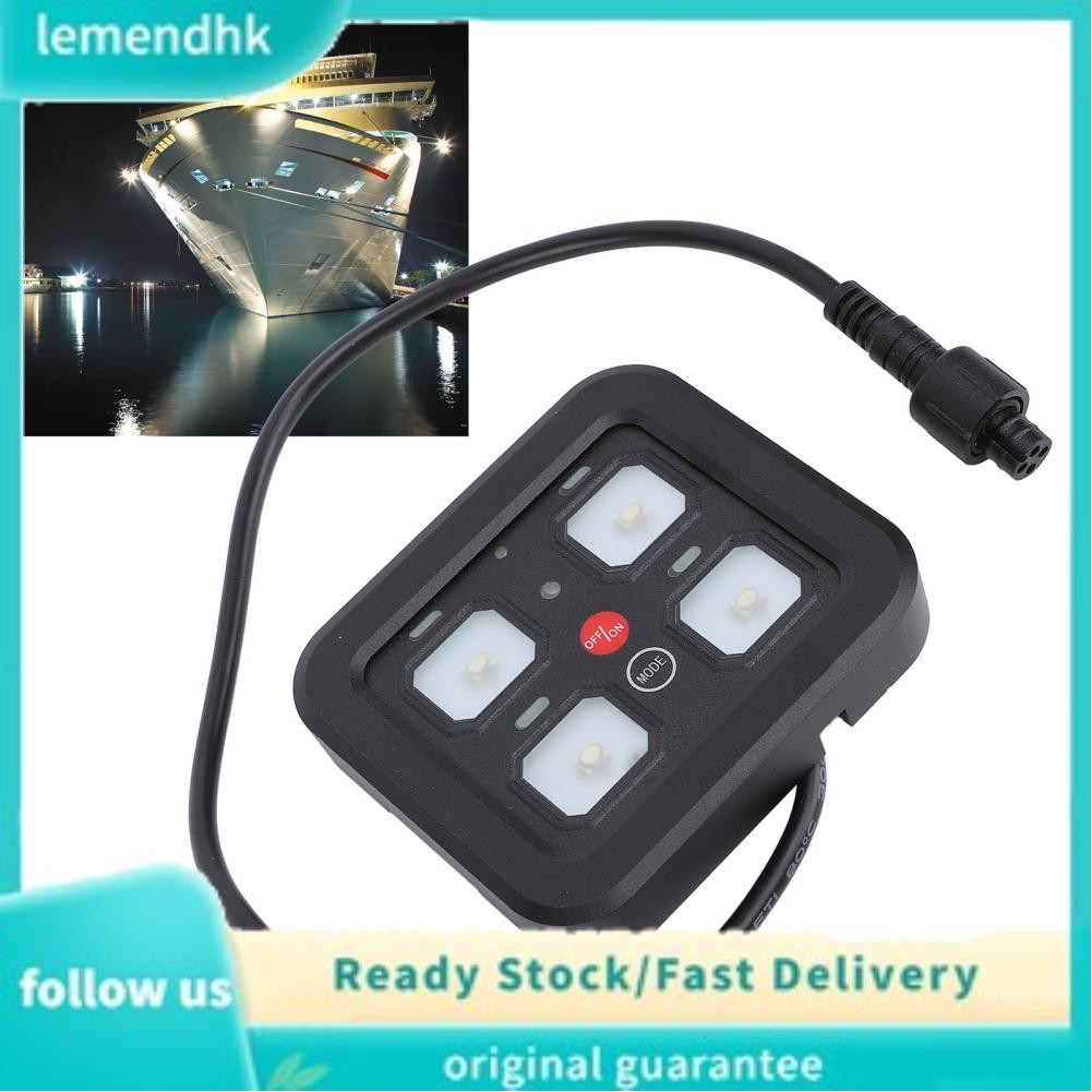 Lemendhk 4 Gang Switch Panel RV DC 12 to 24V 3 Lighting Modes RGB ...