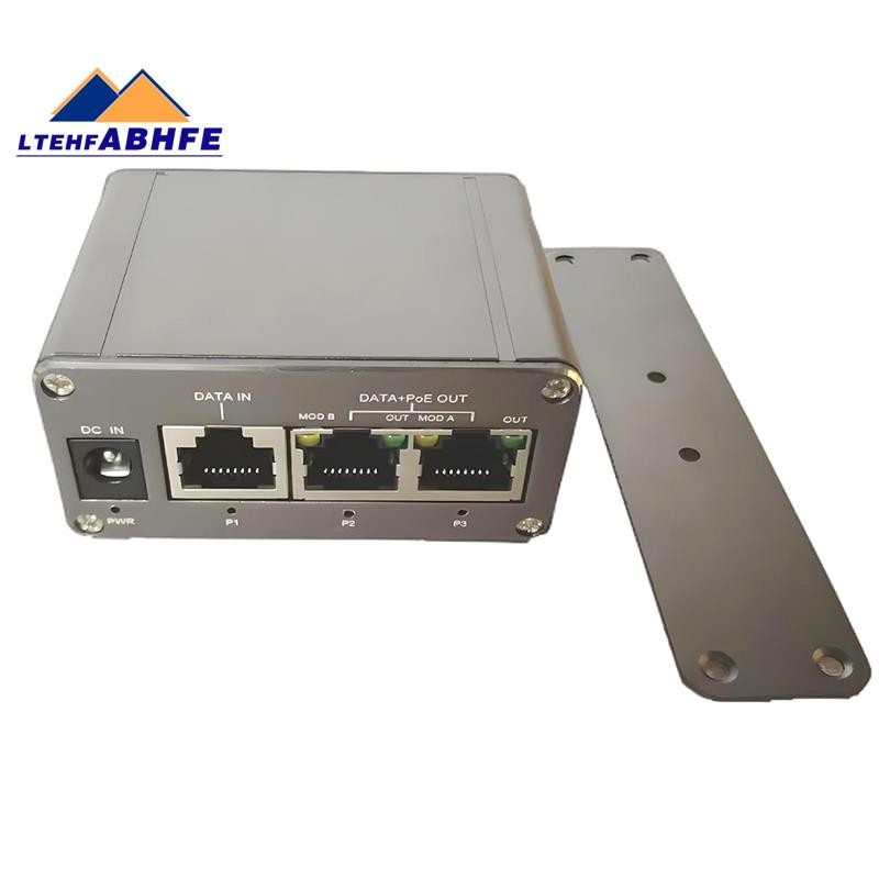 3 Port MINI Gigabit POE Injector 20Vdc-36Vdc Input Mode A and B 24V ...