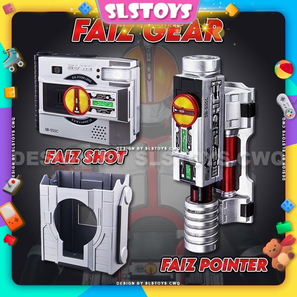 [Light & Sound] Keman Rider Faiz Gear Set Faiz Pointer Faiz Shot ...