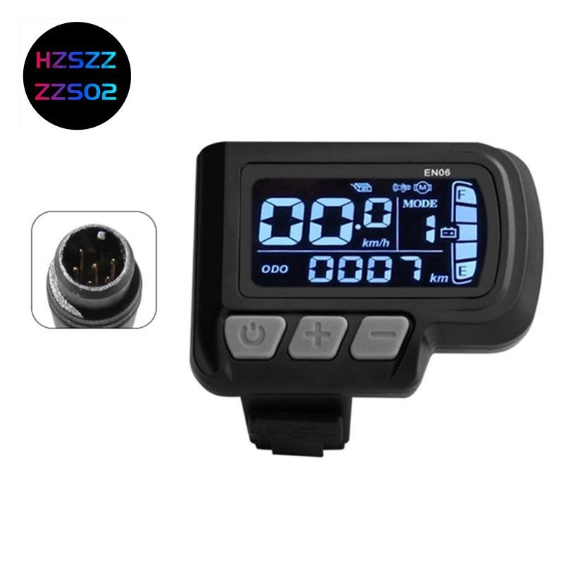 LCD-EN06 Electric Bike LCD Display Meter Dashboard Panel with USB 24V ...
