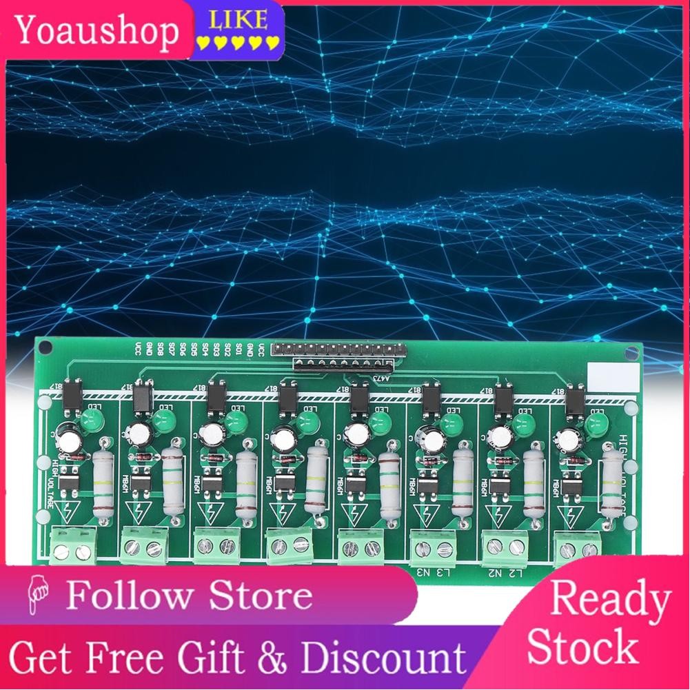 Yoaushop 8 Channel Optocoupler Isolation Board Photoelectric Isolated ...