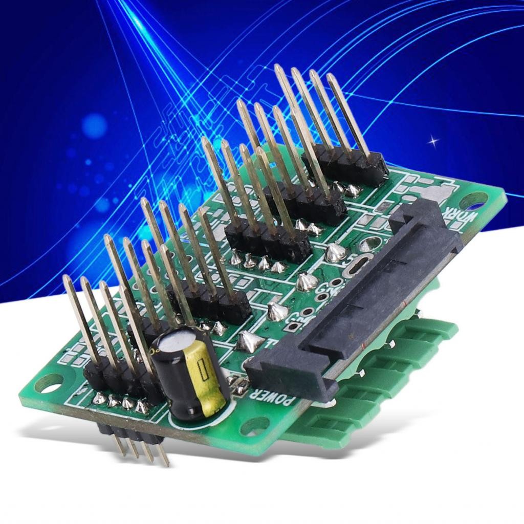 Ffggg Chassis Fan Hub CPU Cooling Hubs Expansion Board Splitter Input 2 ...